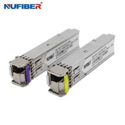 Cina Modulo di fibra ottica interurbano Bidi LC 1.25g Sfp 1490/1550nm di 120km SFP in vendita