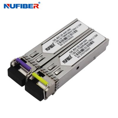 Cina Modulo di fibra ottica interurbano Bidi LC 1.25g Sfp 1490/1550nm di 120km SFP in vendita