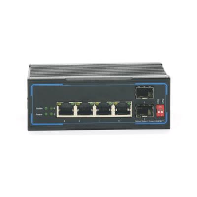 Cina NF524GM-SFP Commutatore a fibra gestito di grado industriale 10/100/1000Mbps con porte 4 x RJ45 e 2 x SFP Tecnologia di rete SW-Ring in vendita
