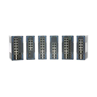 Cina NF524GM-SFP Commutatore a fibra gestito di grado industriale 10/100/1000Mbps con porte 4 x RJ45 e 2 x SFP Tecnologia di rete SW-Ring in vendita
