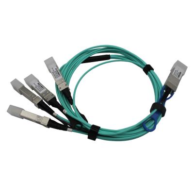 중국 4x10G SFP+ AOC 탈출 3m 40G QSFP+ 내지 4*10G SFP+ 활동적 광케이블 QSFP+ AOC에 대한 40G QSFP 판매용