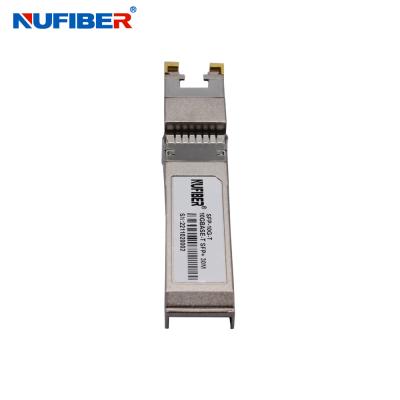 China Factory Suppply 10Gbps SFP+ RJ45 Copper Electrical Transceiver 10Gbase-T Copper Module 30m for sale