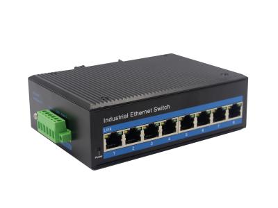China OEM Industrial 10/100/1000Mbps 8 RJ45 Ports Converter Gigabit 8 UTP Ports Ethernet Switch Dual Power Supply for sale