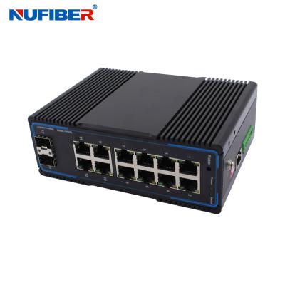 Cina NF6212GM-SFP 12 RJ45 Port Managed Industrial Ethernet Switch con 2 porte a fibra SFP e doppio ingresso di potenza ad ampia tensione in vendita