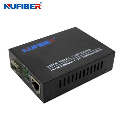 10/100/1000Mbps SFP to RJ45 Gigabit SFP UTP Optical Media Converter DC5V Power Supply