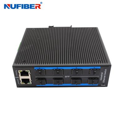 China OEM Unmanaged Industrial SFP Ethernet Switch 8*1000Mbps SFP to 2*10/100/1000M RJ45 Slot Din Rail Mount Switch for sale