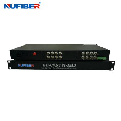 China NF-16V-T/R-F20-1080P Fiber Video Converter for HD-CVI/TVI/AHD 16CH 1080P Video Transmission 1310/1550nm 20km FC for sale