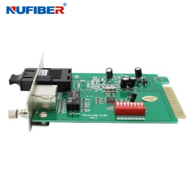 China Multi-Mode and Single Mode Fiber Support 10/100Mbps Fiber Media Converter for sale