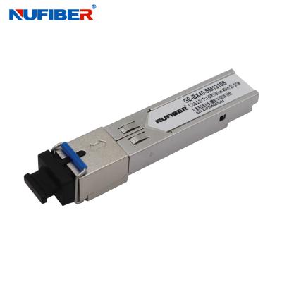 Китай 1.25G SFP Модуль BIDI 40km 1310nm / 1550nm Одноволоконный одномодный SFP-передатчик SC DDM Функция продается