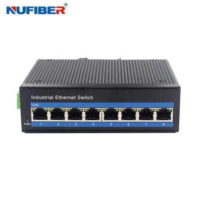 China Din Rail Unmanaged Industrial Switch 8 port Industrial Gigabit Ethernet Switch for sale