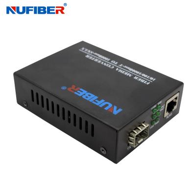 China 10/100M Fiber Media Converter SFP To RJ45 Optical Media Converter for sale
