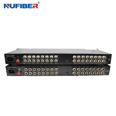 China 32BNC RS485 Vídeo Áudio Dados Fibra de Mídia Fibra Única de Modo Único Convertidor Fibra de Vídeo Convertidor à venda