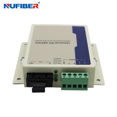China NUFIBER SM Duplex 1310nm 20KM SC RS485 RS422 Serial To Fiber Converter for sale