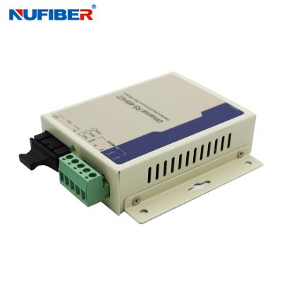 China RS485 RS422 Serial To Fiber Converter SM Duplex 1310nm Fiber Modem for sale