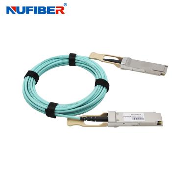 China Fiber Optical Cable AOC 100G Active Copper Cable QSFP28 To QSFP28 4x25Gbps for sale
