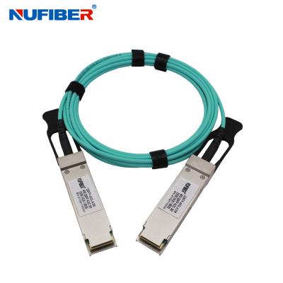 China 1 To 1 Module Connect 40Gb QSFP+ AOC Cable For Cisco Huawei H3C ZTE Mikrotik for sale