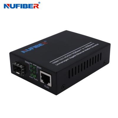 China 10G SFP+ to RJ45 Media Converter, Multi‑Rate 10/100/1000M/2.5G/5G/10G Copper‑to‑Fiber Ethernet Extender, 10Gbps Fiber Media Converter for NAS Storage, Small‑Business LAN, Lab Test, Surveillance for sale