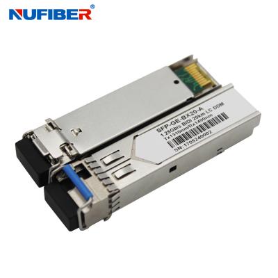 Cina connettore singolo 20km monomodale di LC del ricetrasmettitore di 1310nm 1490nm 1.25G SFP in vendita