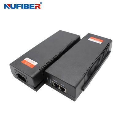China IEEE802.3af Power Over Ethernet Injector Single Port 15.4W DC48-56V for sale
