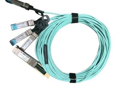 China 100G To 4x25G SFP28 Aoc Cable Compatible Cisco Huawei HP Mikrotik for sale