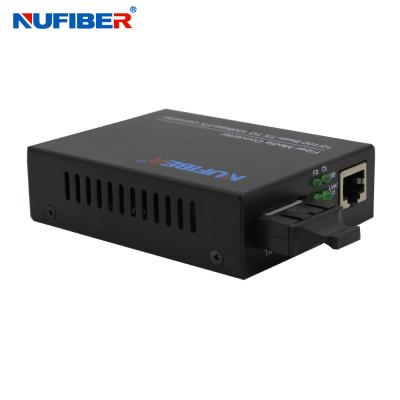 China 10 100M SM 1310nm 20km SC Dual Fiber Media Converter for sale