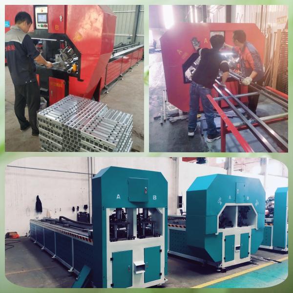 Quality Electric Square Pipe Punching Machine 50-100 Punches Per Minute Steel Structure for sale
