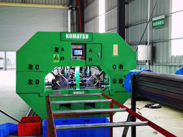 Blue Railings Guardrail Processing Machinery 5mm Steel Railings And Guardrail Cutting Machinery