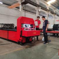 China Electric Powered PLC Controlled Automatic Square Pipe Punching Equipment For Precise Holes for sale