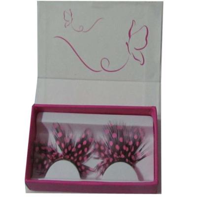 China luxury hinged eyelash packaging paper box custom clamshell eyelash magnet box for sale