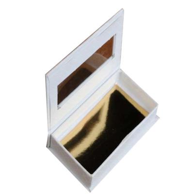 China gold glitter eyelash box lxury glitter false lash pack box custom glitter eyelash box for sale