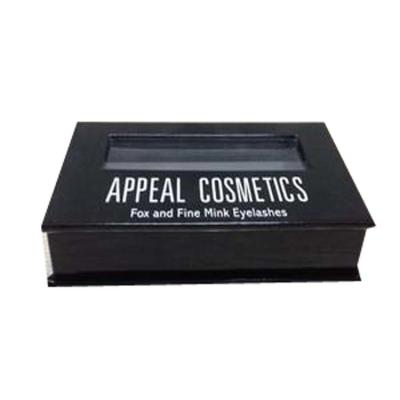 China white appeal cosmetics fine mink eyelash paper box with magnet clousre for sale