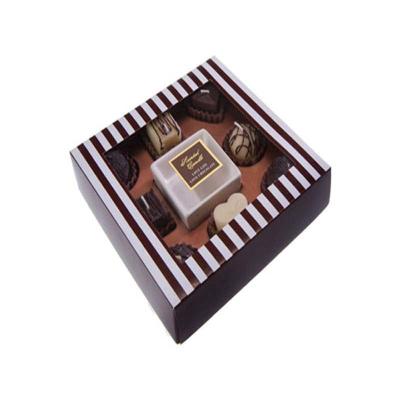China luxury chocolate packaging gift box rigid lid and base dessert candy box for sale
