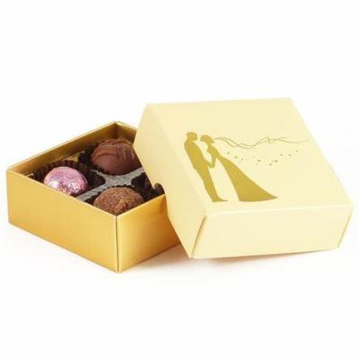 China China factory 4pcs chocolate paper color box  Luxurious cardboard chocolate box for sale