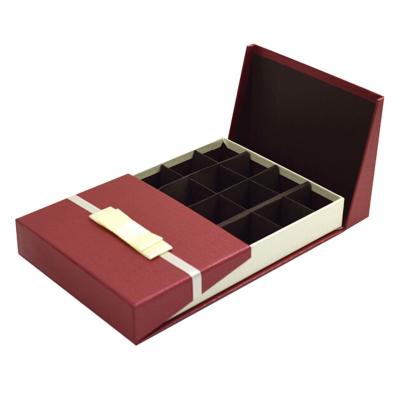 China custommiddle door-opened hinged chocolate box with magnet closure for sale