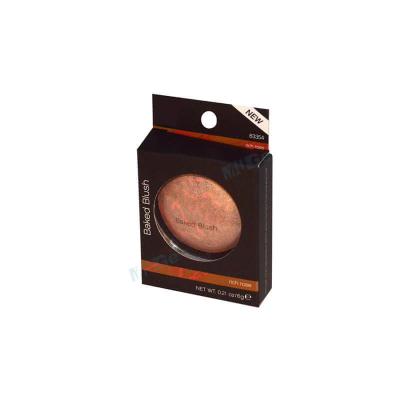 China cosmetic blush box with clear window  blush packaging paper box soap box for sale