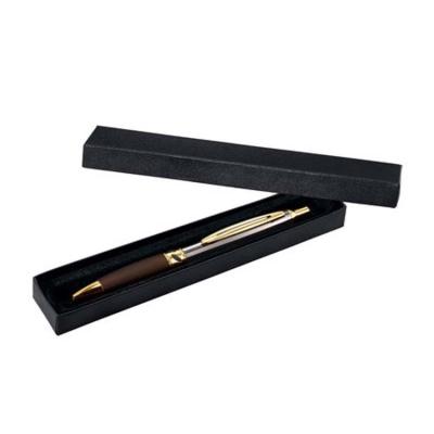 China custom black special texture paper pen box  luxury gift pen box high end pen packaging box for sale