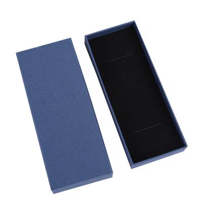 China navy blue bookmark box with EVA tray luxury bookmark pack paper box for sale