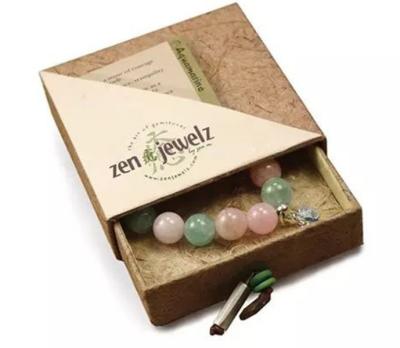 China custom Buddha beads packaging drawer box   luxury Zen beads gift paper box for sale