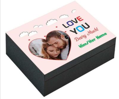 China custom  Valentine's Day flower packaging box  luxury Valentine's Day chocolate gift box for sale