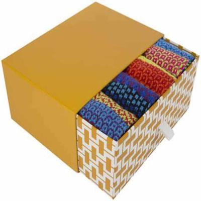 China custom underwear rigid drawer gift box   nightclothes packaging slide paper box for sale