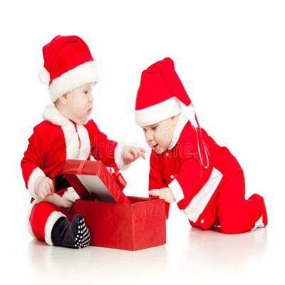 China children hat jacket cotten-padded clothes paper box christmas children socks cap gift box for sale