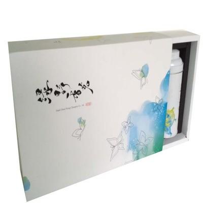 China luxury three bottle tea packaging drawer box  flat color paper tea gift box for sale