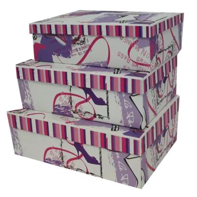 China custom sneakers gift box luxury shoe packaging paper box slippers box sandals pack box for sale