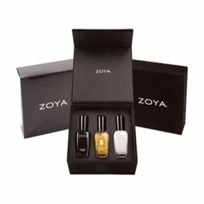 China custom nail polish packaging gift box  book shape nail polish paper box with blister tray for sale