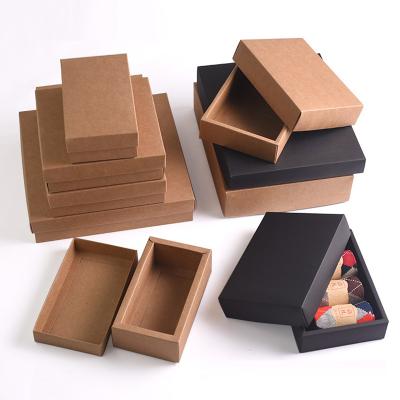 China custom flat color paper socks box  kraft paper stockings paper box  sliding drawer socks gift box for sale