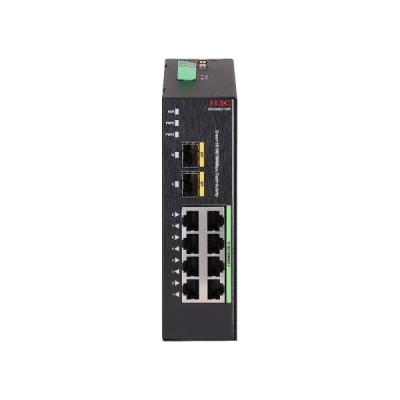 China Conmutador PoE + de grado industrial con alta confiabilidad y anillo ERPS, conmutador Ethernet Gigabit de 10 puertos en venta