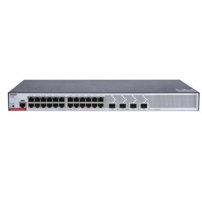 China 24-Port Gigabit Ruijie Switch With 10G SFP+ & PoE+ Support Layer 2 Managed Web/CLI Control for sale