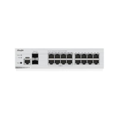 China 16-Port Gigabit Ruijie Switch With 2 SFP Slots Web Managed VLAN QoS Support for sale