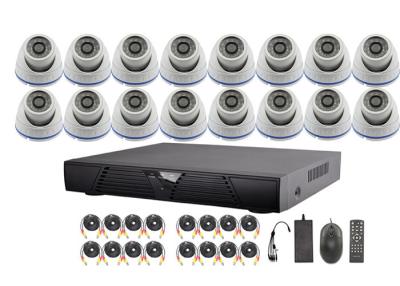 Chine 16 systèmes visuels de caméra de sécurité de surveillance de la Manche AHD DVR avec la lentille fixe de 3.6-16mm à vendre
