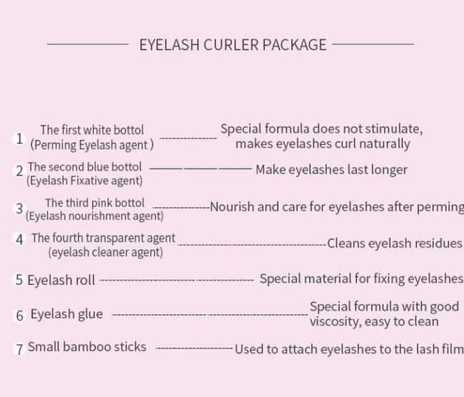 L'occhio di prezzo franco fabbrica frusta i corredi che di sollevamento di Perming Lash Lift Curling Eyelash Perm dei riccioli il professionista accetta l'etichetta privata